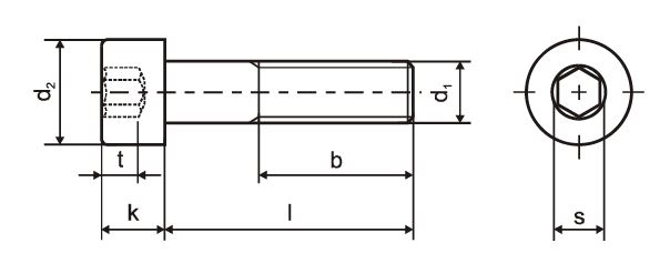 Šroub metrický IMBUS M 8 x 30 DIN 912 zinek bílý ATAX Tech Eshop ...