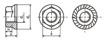Matice s ozubeným límcem M8 DIN 6923 zinek bílý ATAX Tech Eshop ...